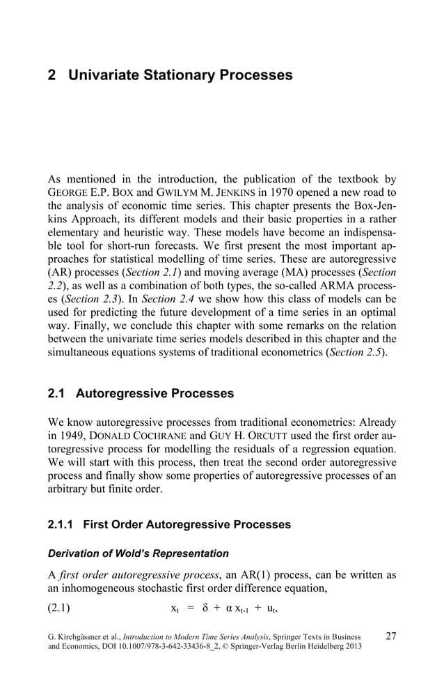Introduction to modern time series analysis | PDF | Programming Languages | Computing