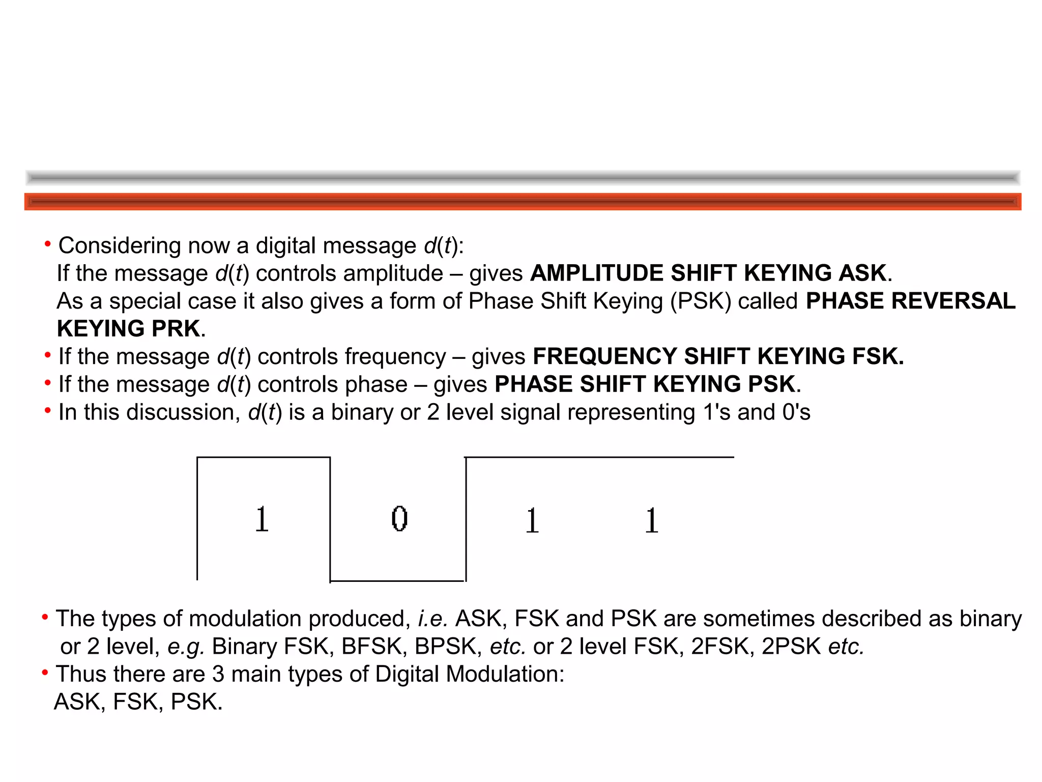 Introduction To Modulation And Demodulation Ppt