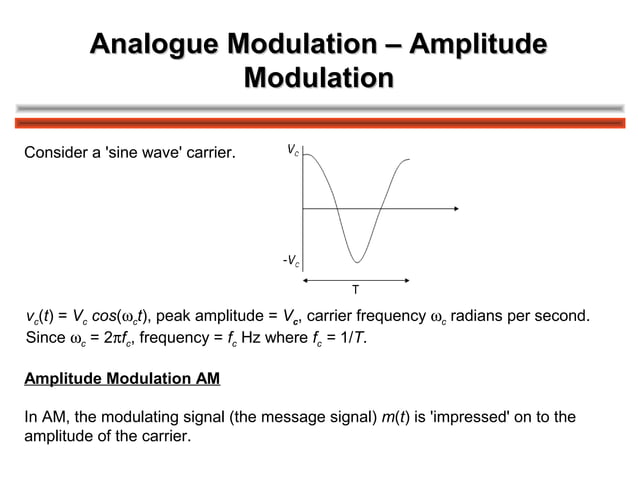 Introduction to modulation and demodulation | PPT