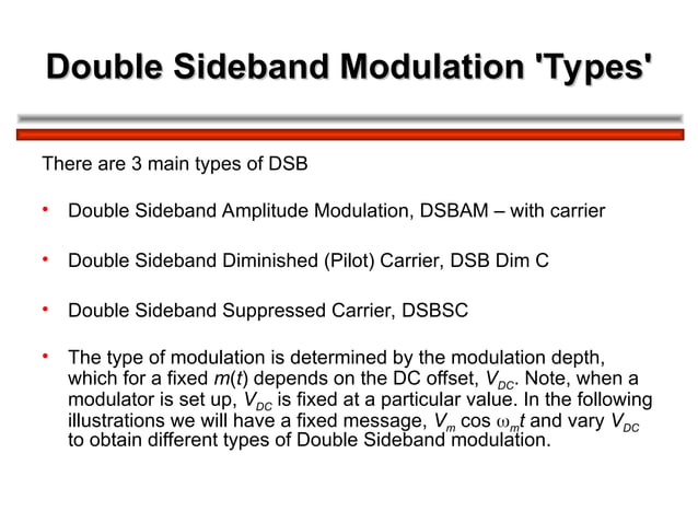 Introduction To Modulation And Demodulation 1 Ppt
