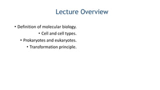 Introduction to Molecular Biology 1.pptx