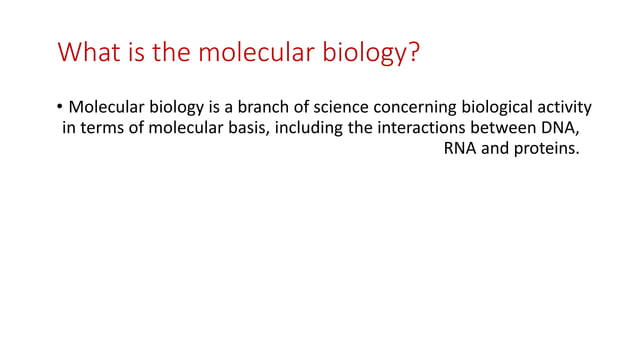 Introduction to Molecular Biology 1.pptx