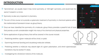 Introduction to MOLECULAR SYMMETRY, GROUP THEORY,.pptx