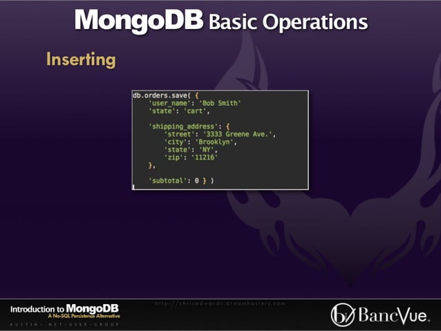 Introduction to mongo db | PPT