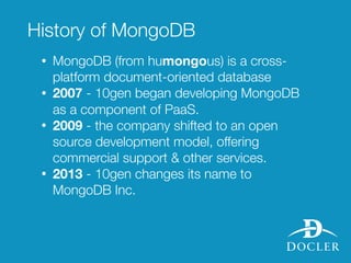 Introduction to MongoDB | PDF