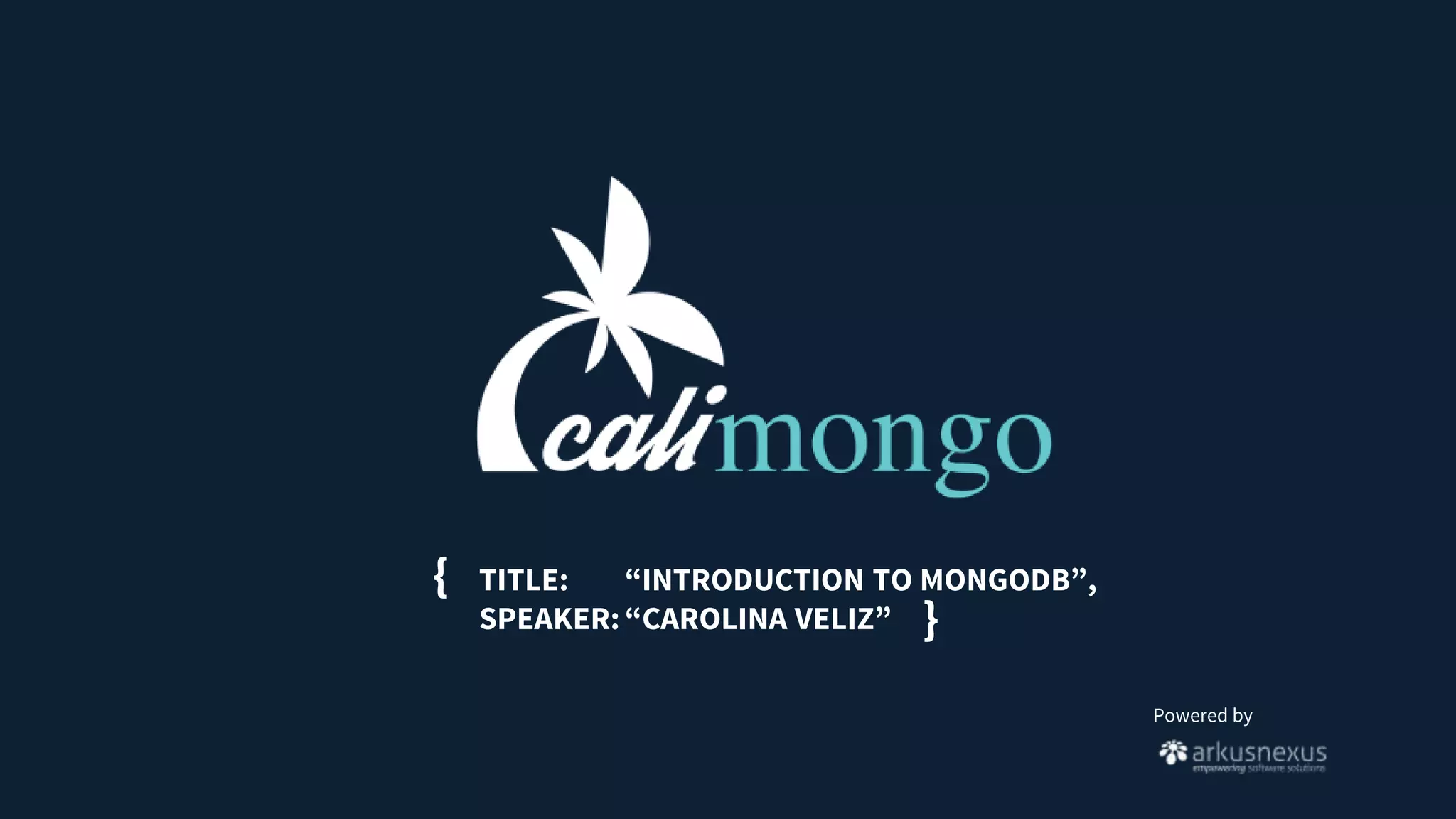 Introduction to MongoDB | PPTX | Databases | Computer Software and Applications