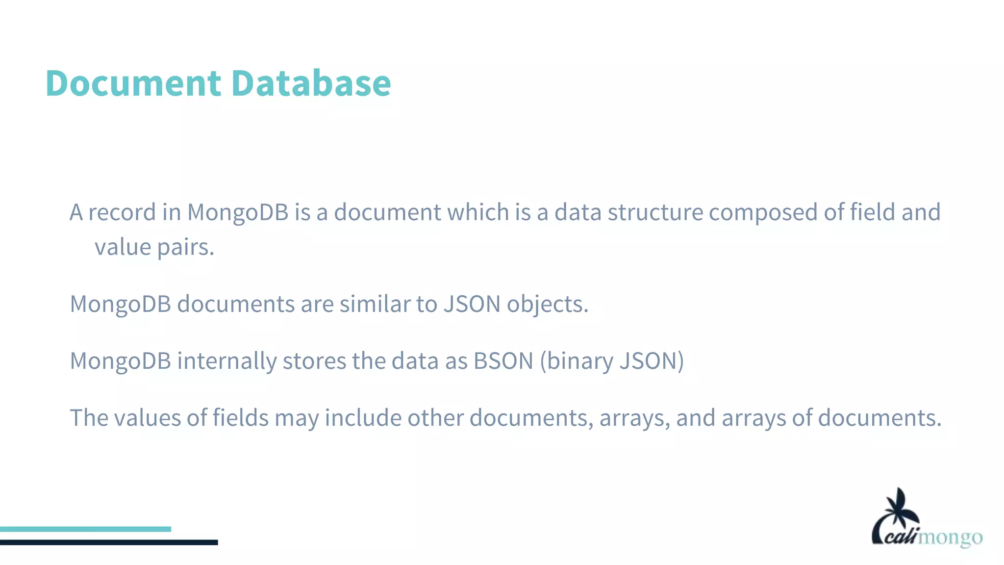 Introduction To Mongodb Pptx Databases Computer Software And Applications
