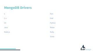 Introduction to MongoDB | PPTX | Databases | Computer Software and Applications
