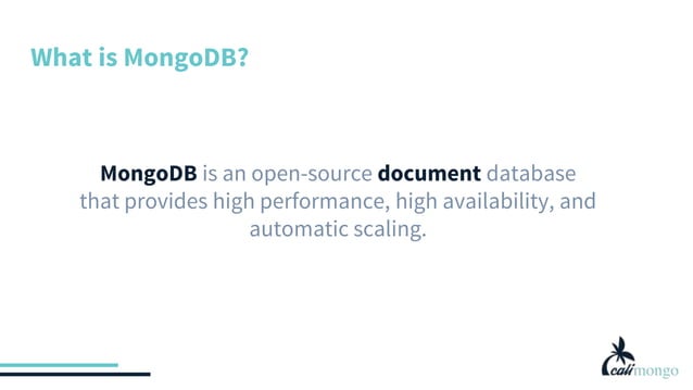 Introduction To Mongodb Pptx Databases Computer Software And Applications