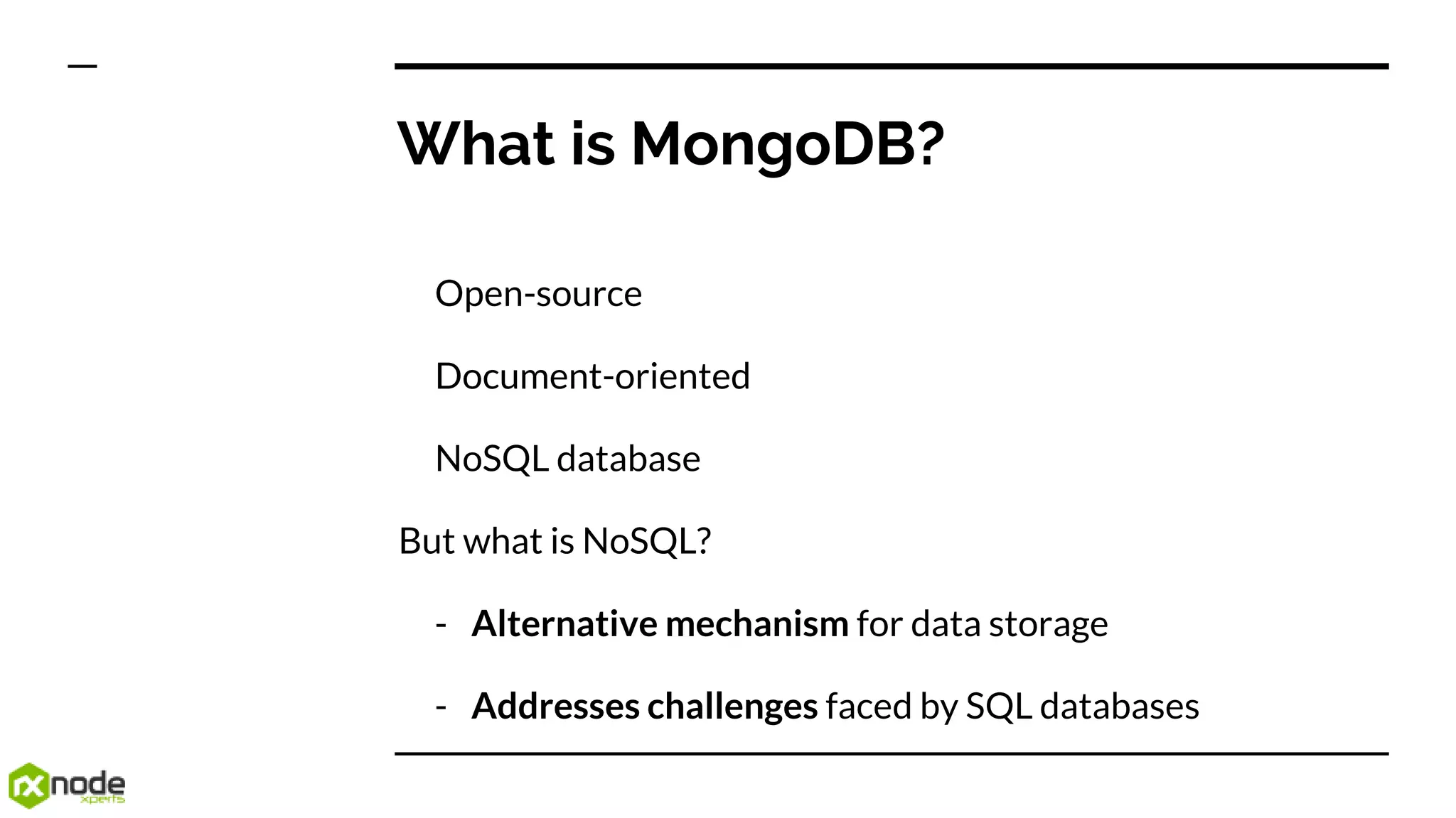 Introduction to MongoDB | PPTX