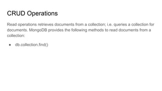 Introduction to mongo db | PDF