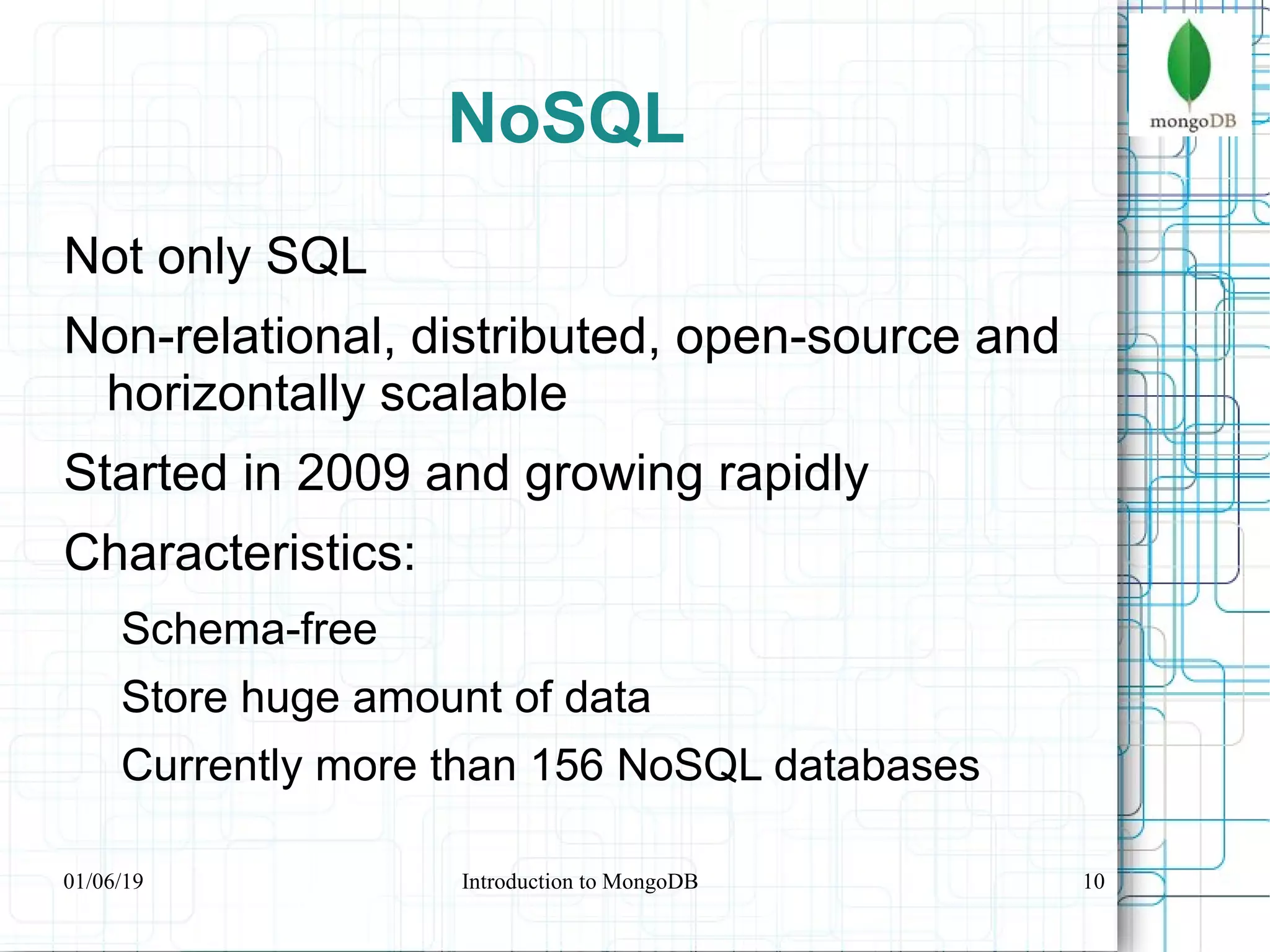 Introduction To Mongodb Ppt