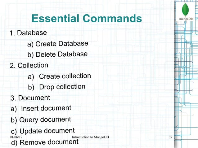 Introduction to mongodb | PPT