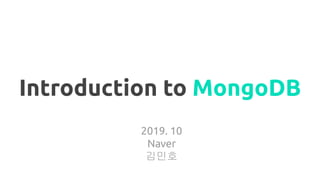 Introduction to mongo db | PPT