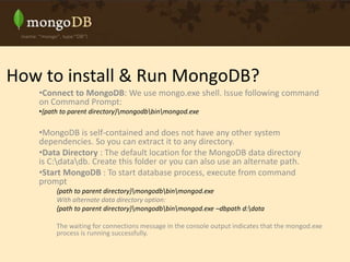 Introduction to mongo db | PPTX