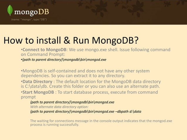 Introduction to mongo db | PPTX