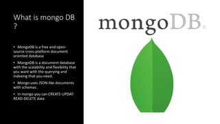 Introduction to mongodb | PPT