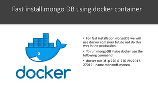 Introduction to mongodb | PPT