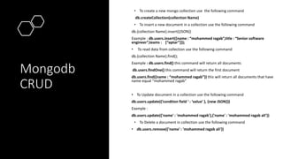 Introduction to mongodb | PPT
