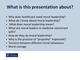 Introduction To Moral Leadership | PPTX