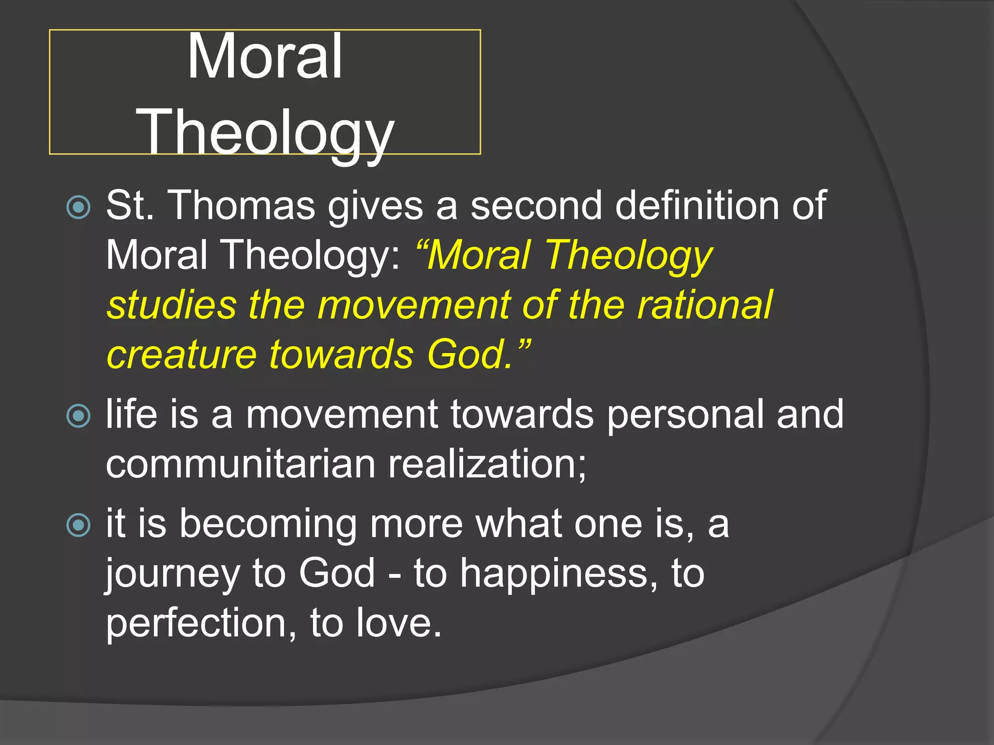 Introduction to moral theology | PPTX
