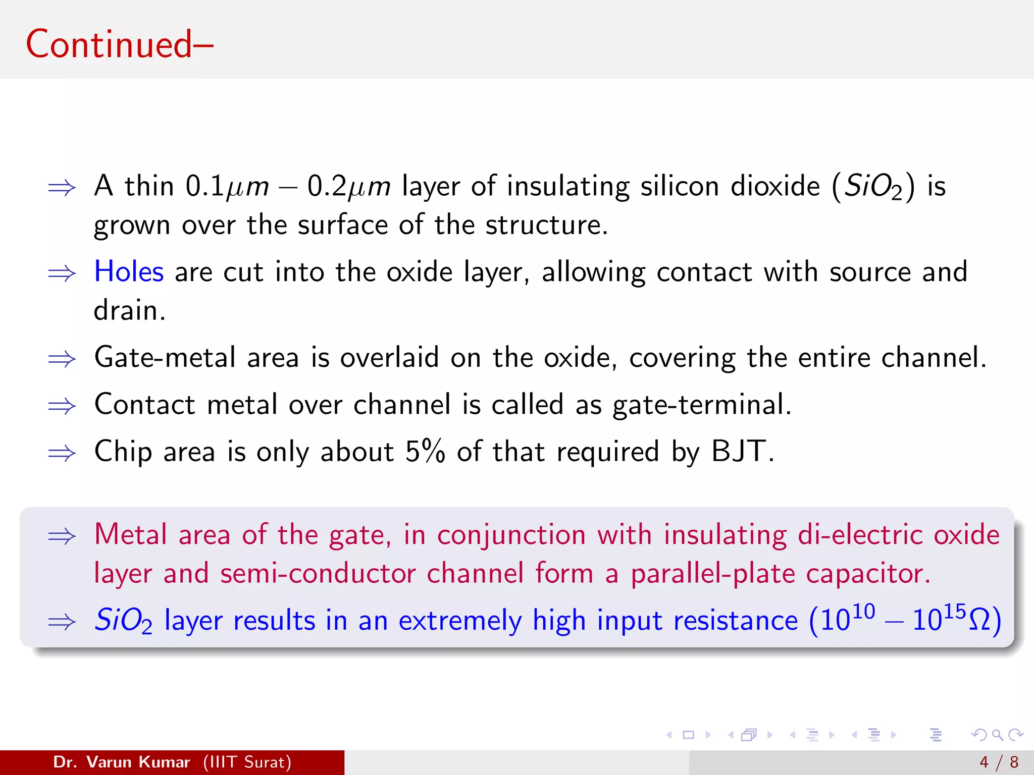 Introduction to MOSFET | PDF