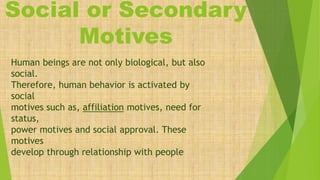 INTRODUCTION TO MOTIVES BY PRACHI SANJAY SABLE | PPT