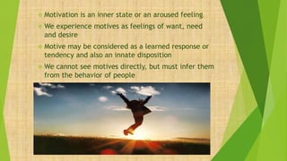 INTRODUCTION TO MOTIVES BY PRACHI SANJAY SABLE | PPT