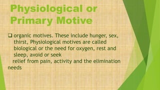 INTRODUCTION TO MOTIVES BY PRACHI SANJAY SABLE | PPT