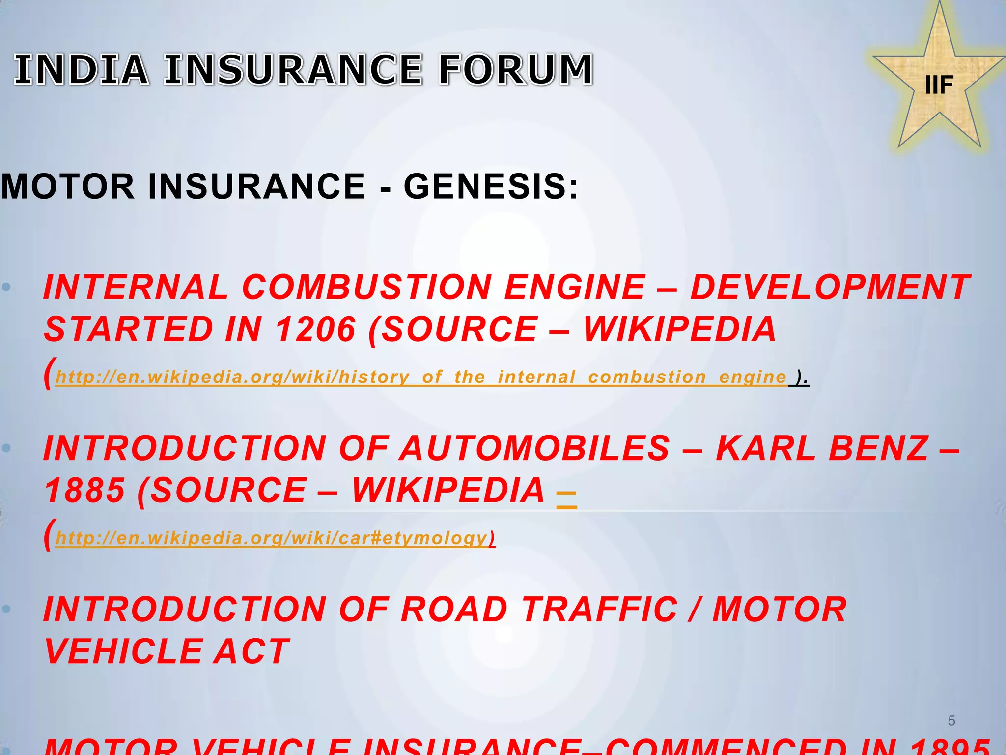 Introduction To Motor Insurance | PPTX