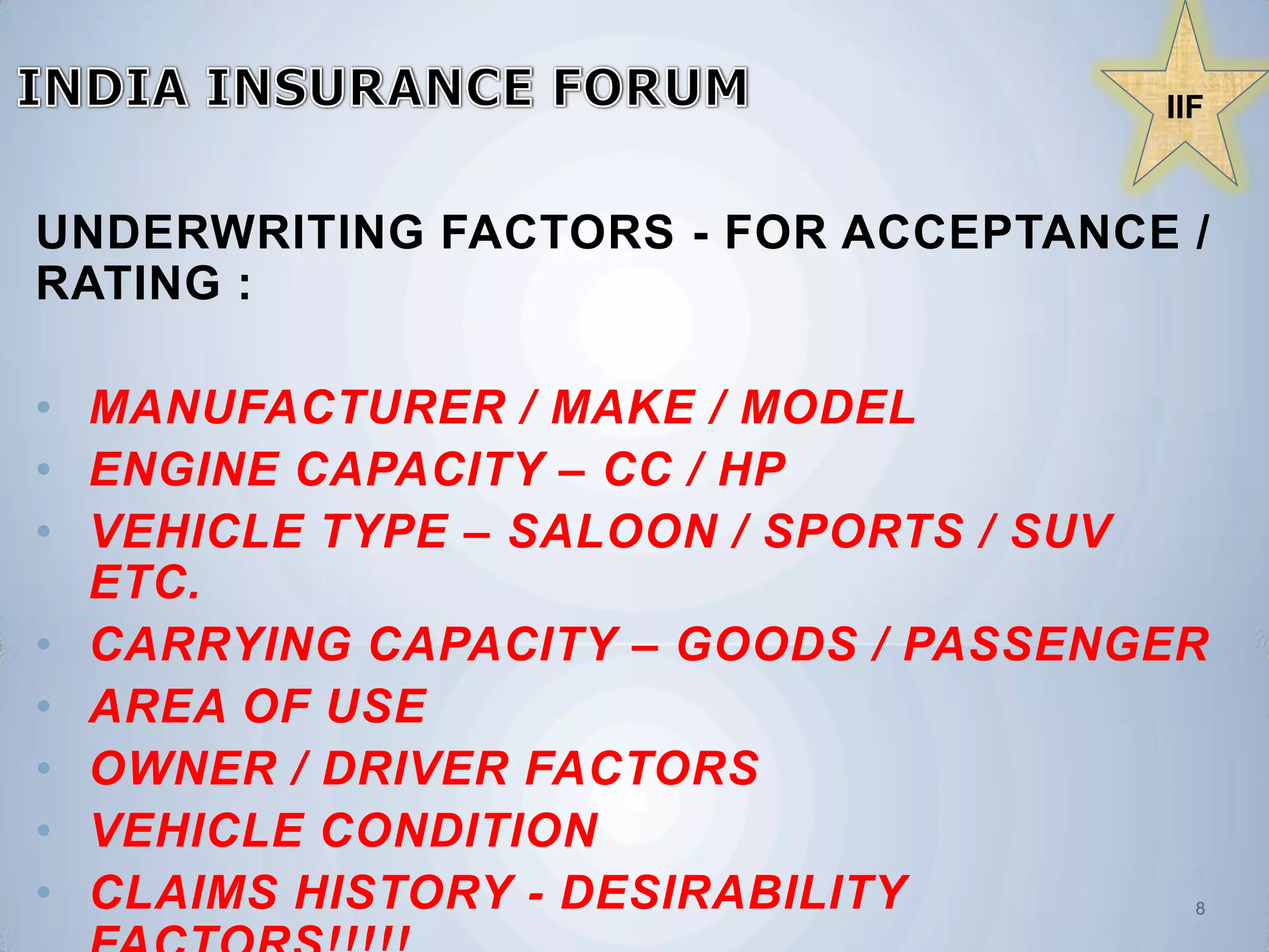 Introduction To Motor Insurance | PPTX