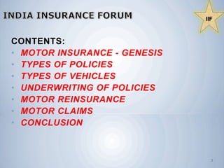 Introduction To Motor Insurance | PPTX