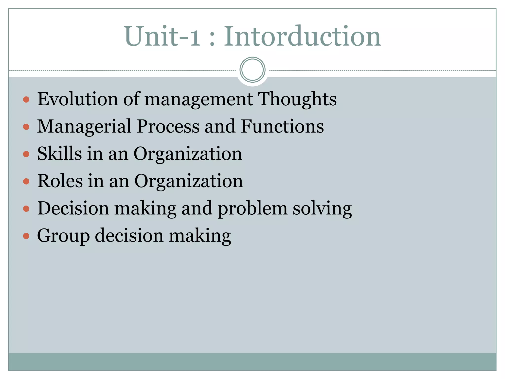Introduction to Management Process | PPTX