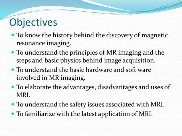 Introduction to mri | PPTX
