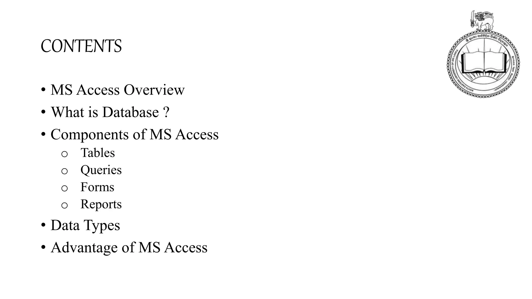 Introduction To Ms Access and Databases.pptx