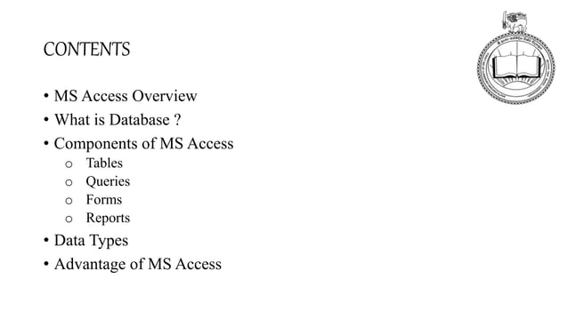 Introduction To Ms Access and Databases.pptx