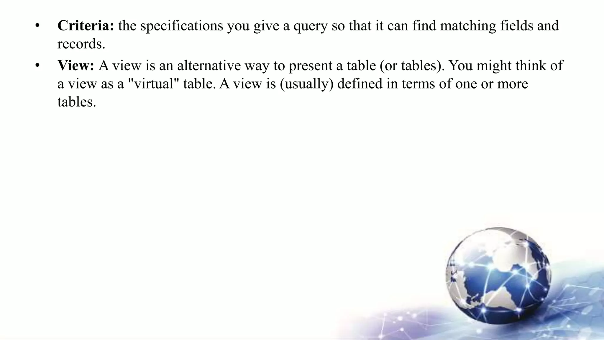 Introduction to ms access database | PPTX