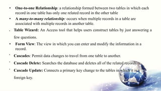 Introduction to ms access database | PPTX