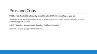 Introduction to Microsoft Azure 101 | PPTX