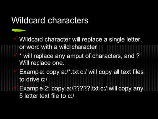 Introduction to ms dos | PPT