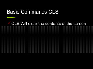 Introduction to ms dos | PPT