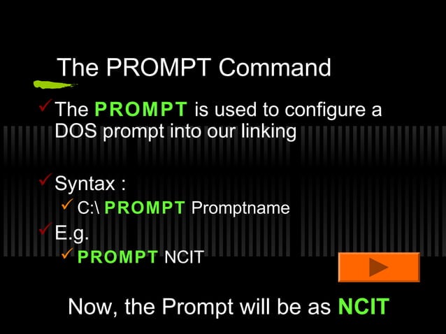 Introduction to ms dos | PPT