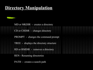 Introduction to ms dos | PPT
