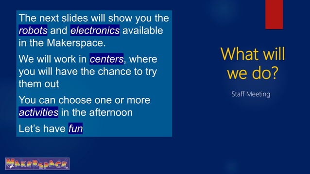 Introduction to Makerspace | PPT