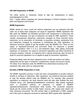 Introduction to msme sector | DOCX