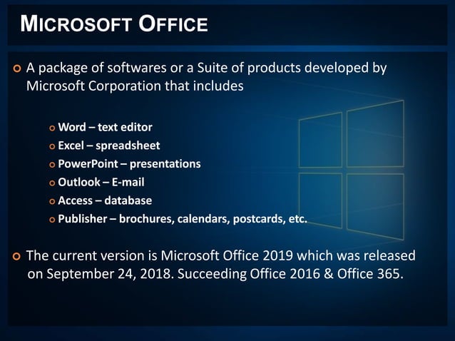 Introduction to MS Office.pdf | Desktop Publishing | Computer Software and Applications