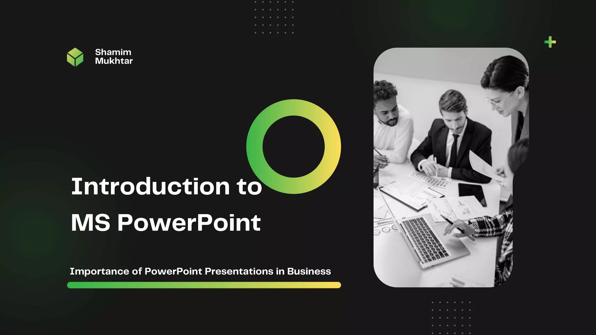 Introduction to MS PowerPoint.pptx | Computer Software and Applications | Computing