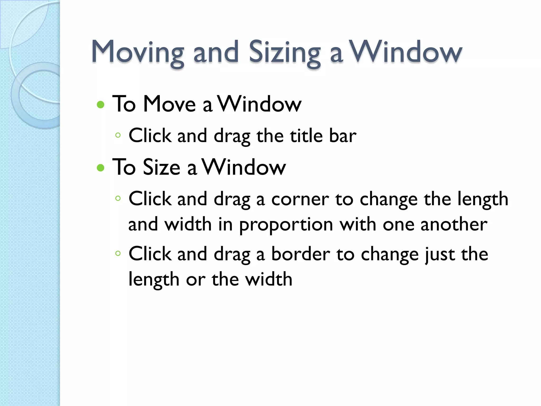 Introduction to ms windows | PDF