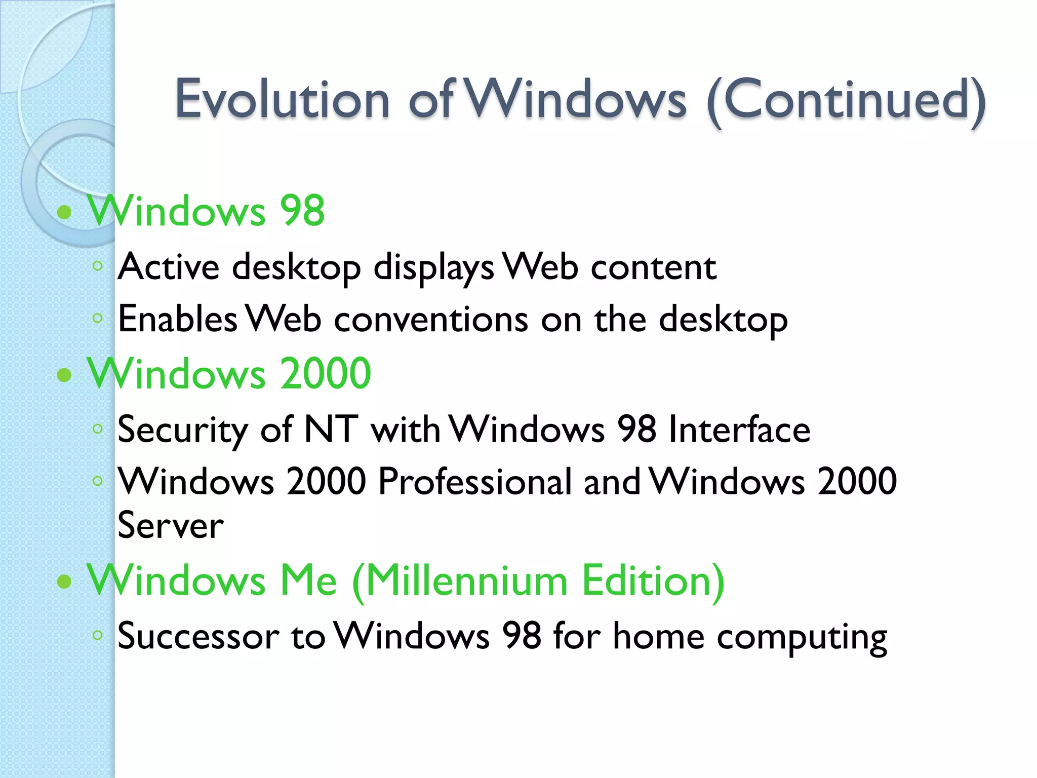 Introduction to ms windows | PDF