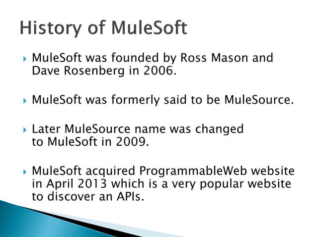 Introduction To Mule Soft Ppt